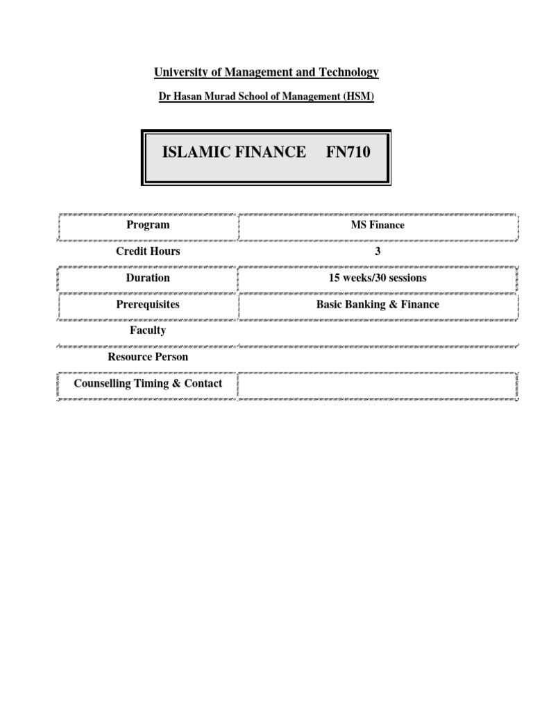 Islamic Finance | PDF