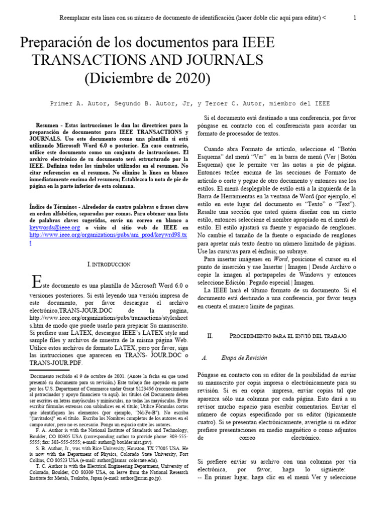 2023 Formato-Ieee | PDF | Comillas | Microsoft Word