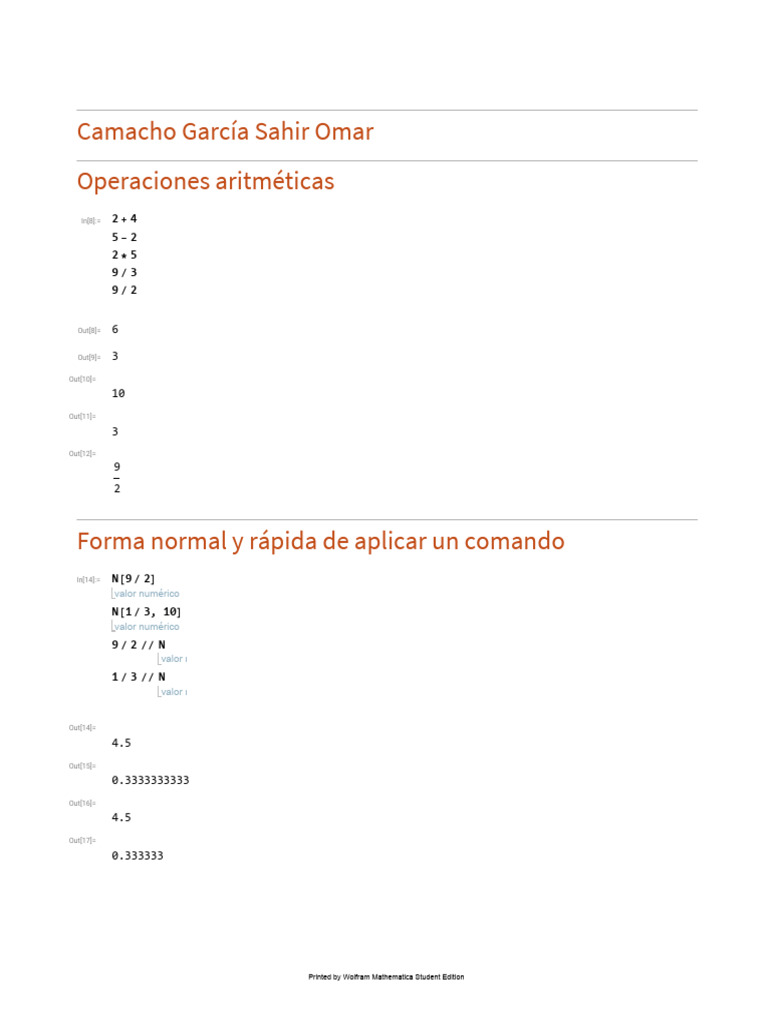Introducción a Wolfram Mathematica | PDF