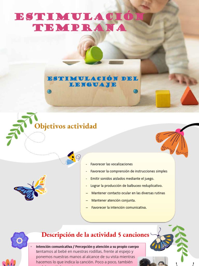 Estimulación Temprana del Lenguaje Infantil | PDF | Aprendizaje | Cognición