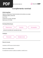 4.2. Complemento Nominal - o Que É, Exemplos e Exercícios - Toda Matéria | PDF | Substantivo ...