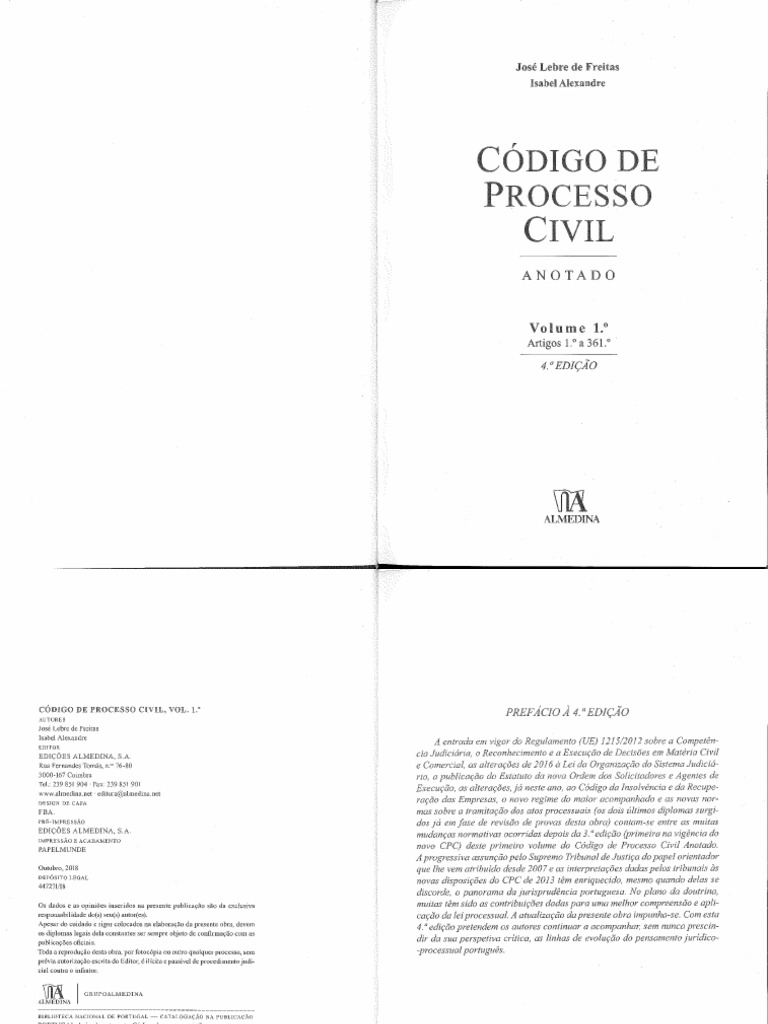 Código de Processo Civil | PDF