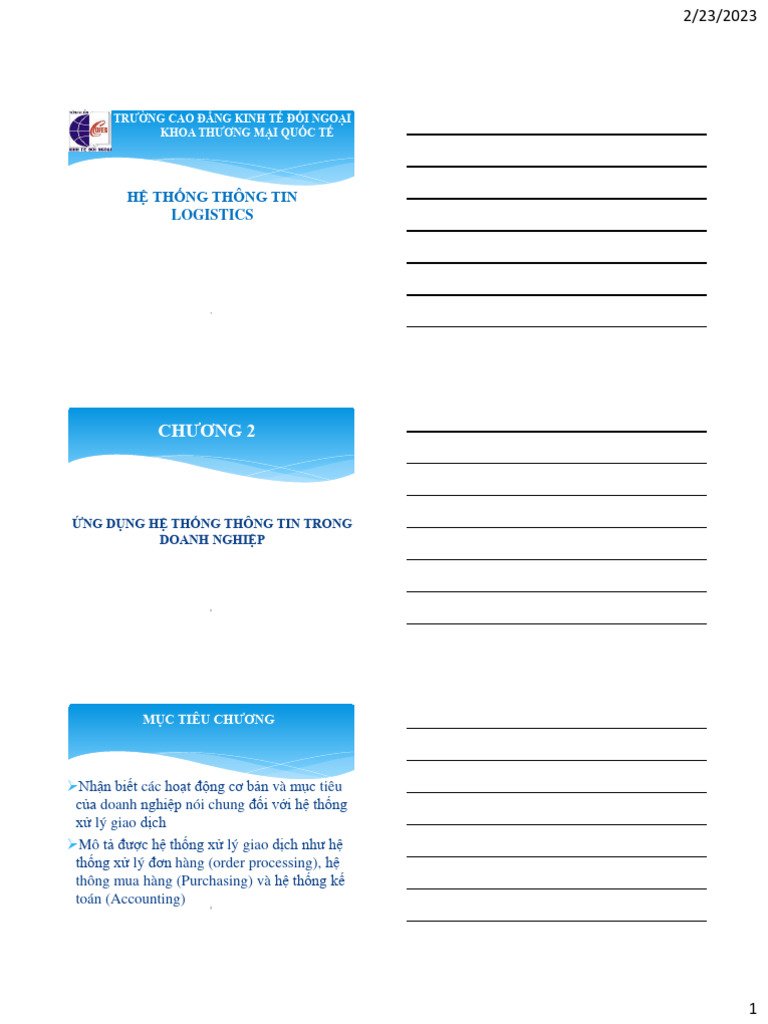 LIS_chuong_2 SV | PDF