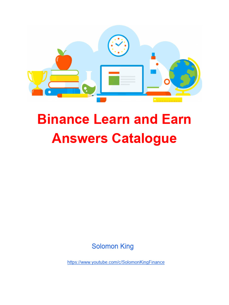 Binance Learn and Earn Answers Catalogue | PDF | Cryptocurrency ...