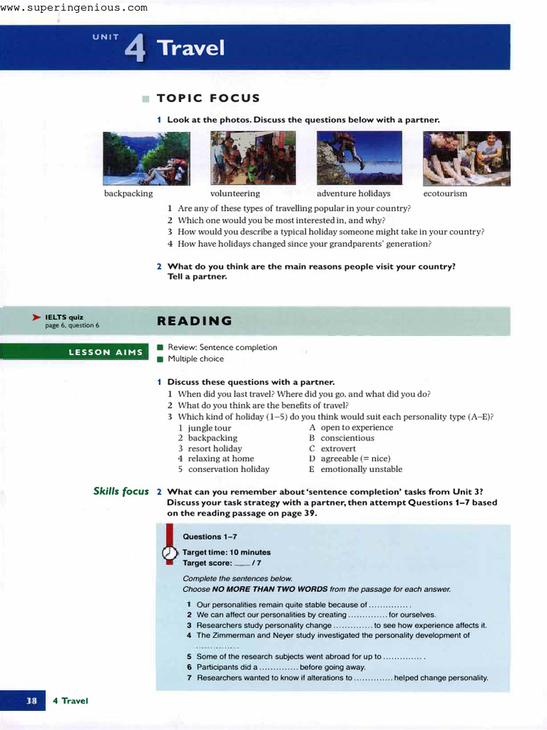 Unit 4 Travel 39-41 | PDF