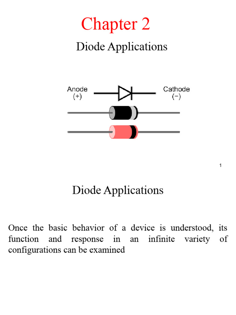 Ch2 EECE169 CSE16 Diode Applications | PDF | Diode | Electromagnetism