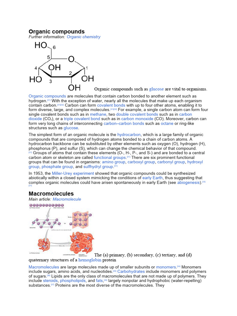 Organic Compounds Paper | PDF | Cell (Biology) | Cell Membrane