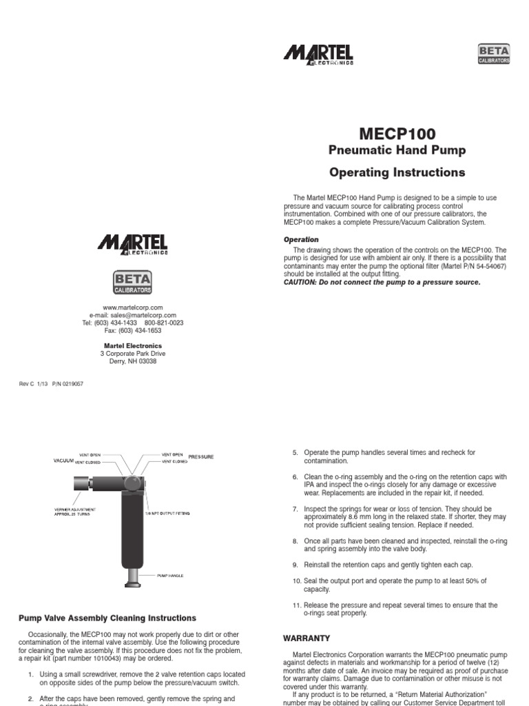 MECP-100 Manual | PDF
