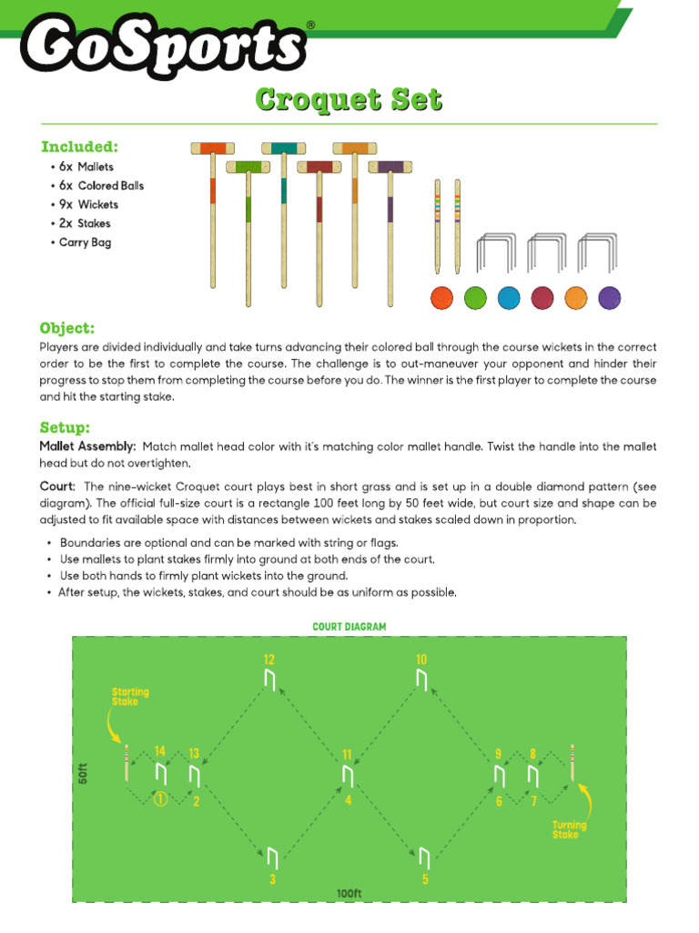 Croquet Rules | PDF