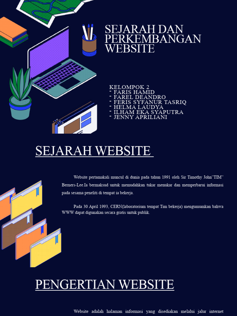 Sejarah Dan Perkembangan Website | PDF
