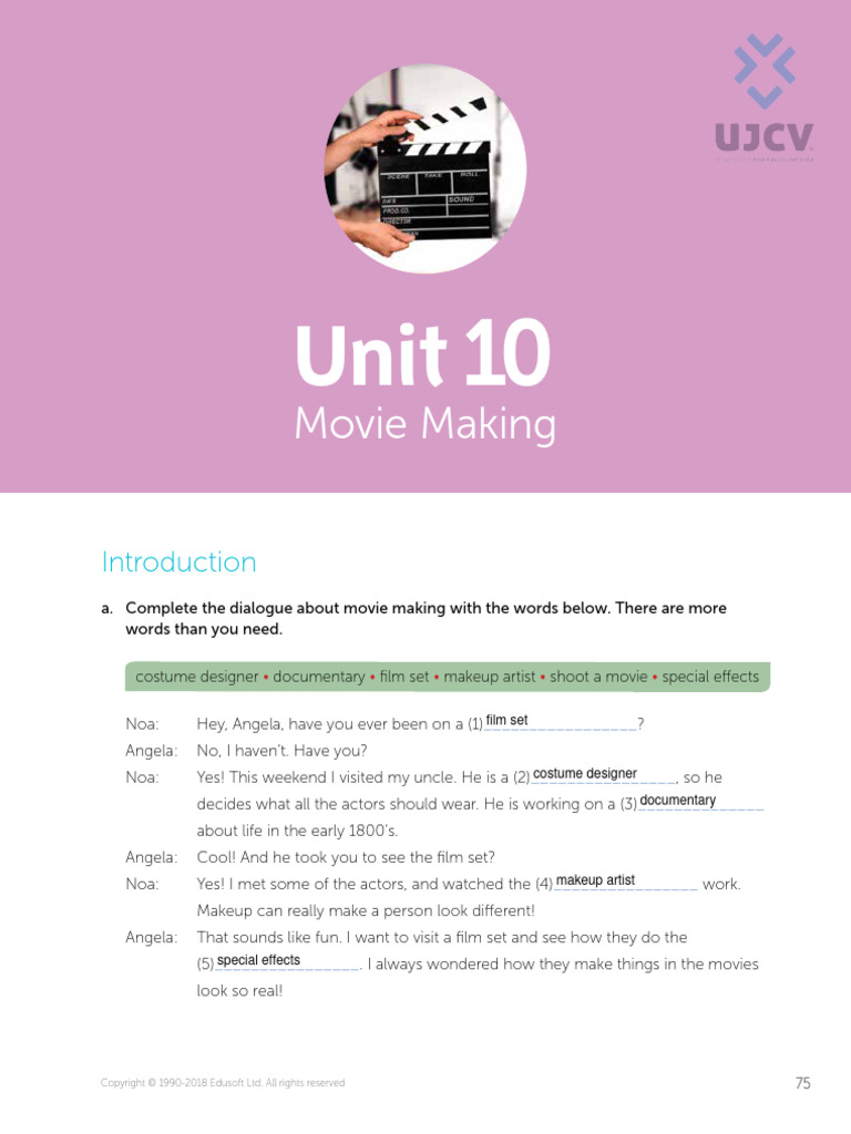 Workbook Unit 10 | PDF