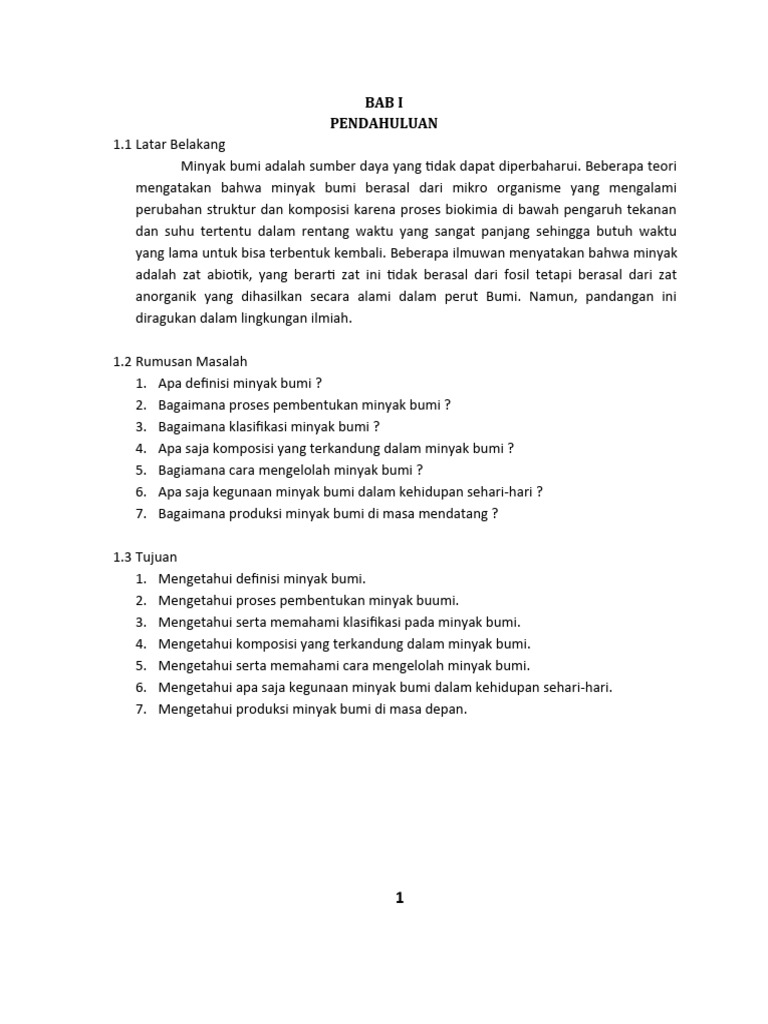 Proses dan Klasifikasi Minyak Bumi | PDF | Sains & Matematika