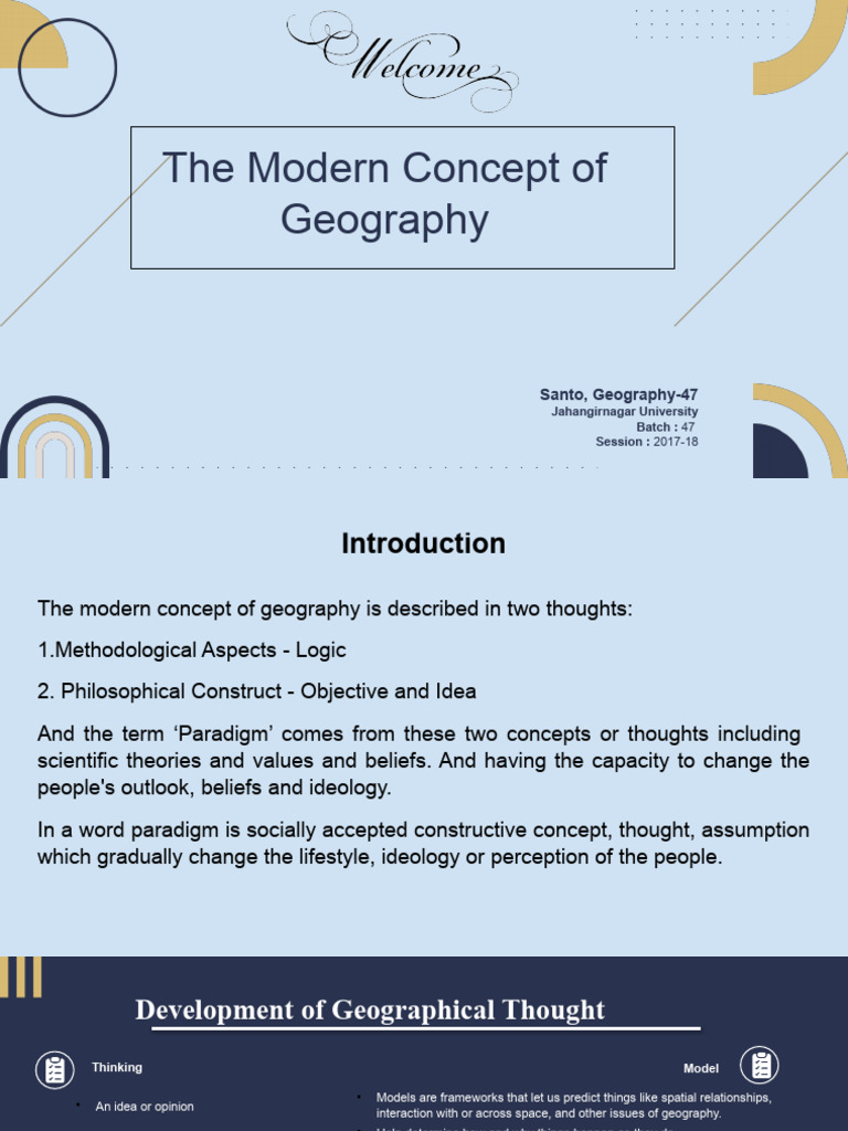 The Modern Concept of Geography | PDF
