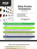 Kode Etik Kedokteran Indonesia - MKEK IDI | PDF