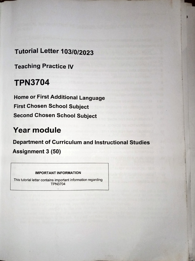 TPN3704 Portfolio 2023 | PDF