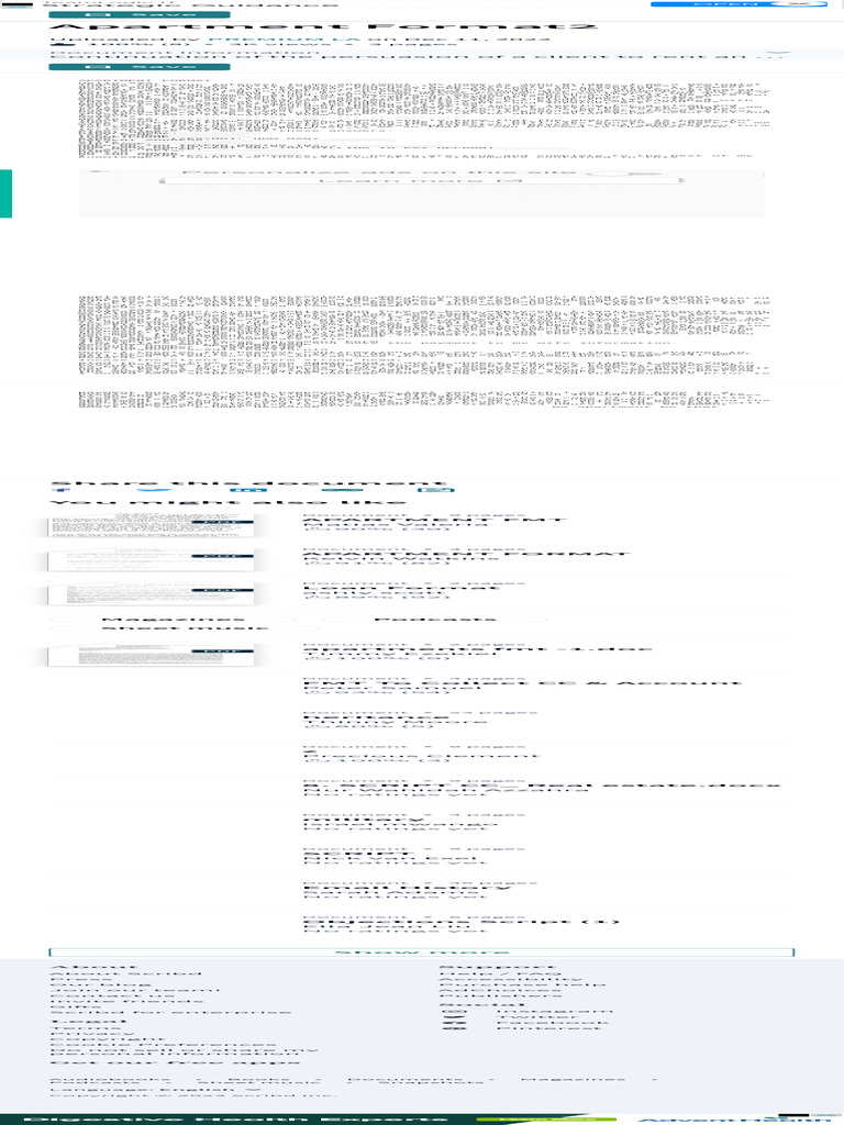Apartment Format2 PDF Apartment Lease | PDF | Politics | Social Science