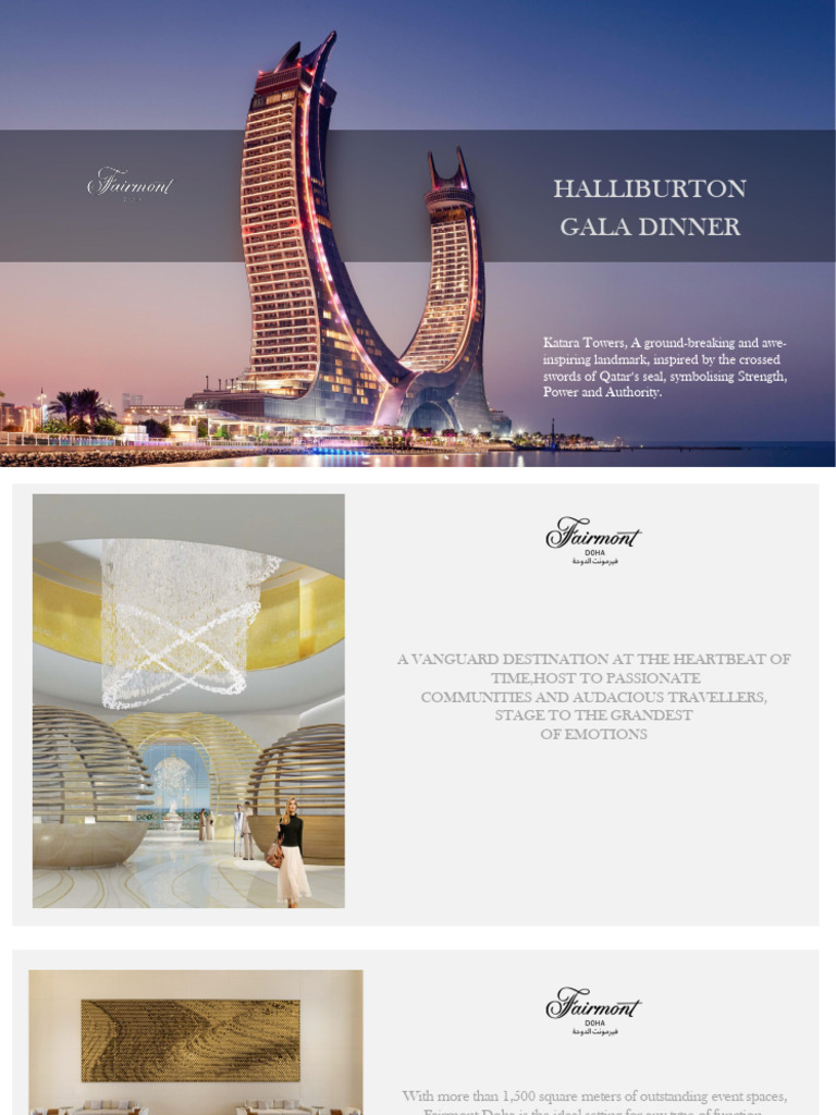 Halliburton Gala Dinner Proposal | PDF