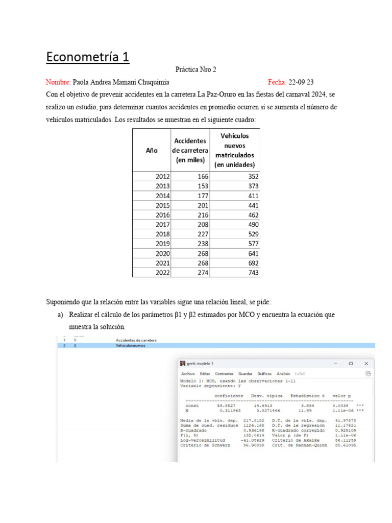 Econometría MCRL | PDF
