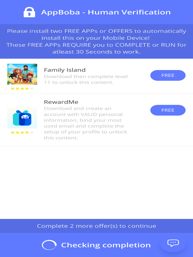 AppBoba - Human Verification | PDF