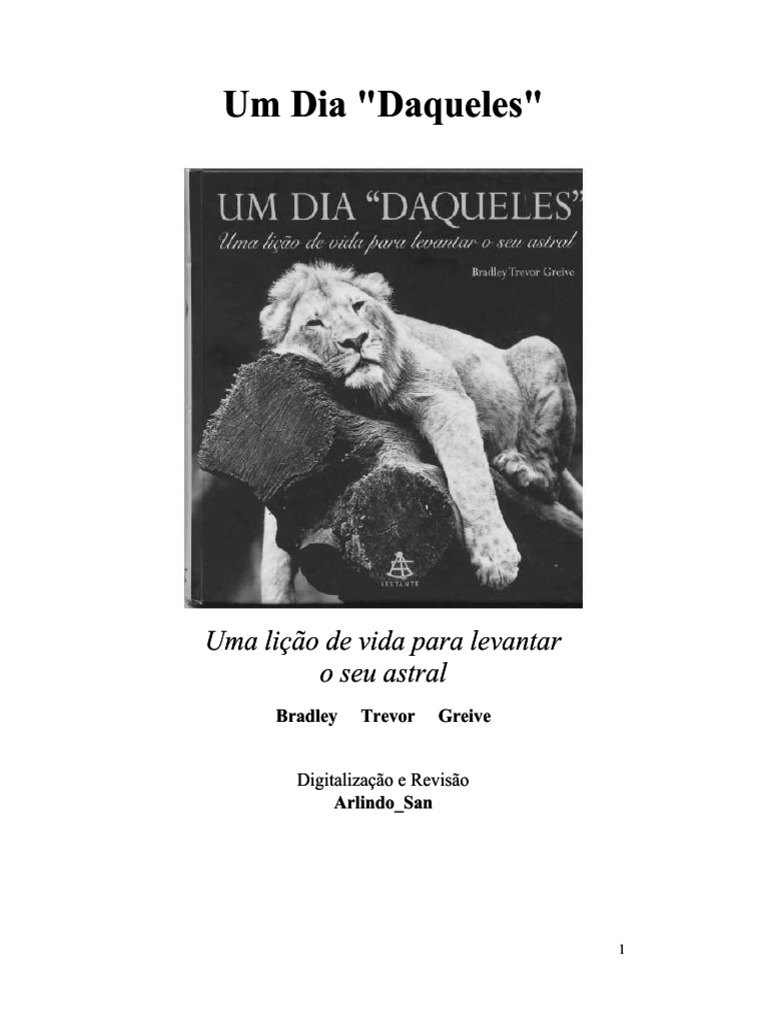 Um Dia Daqueles - Bradley Trevor Greive | PDF