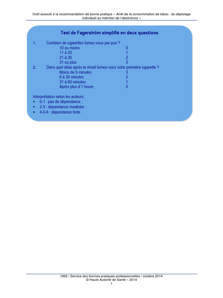 outil_tests_fagerstrom | PDF