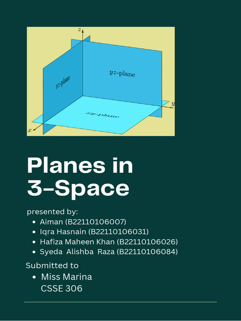 Planes in 3-Space | PDF