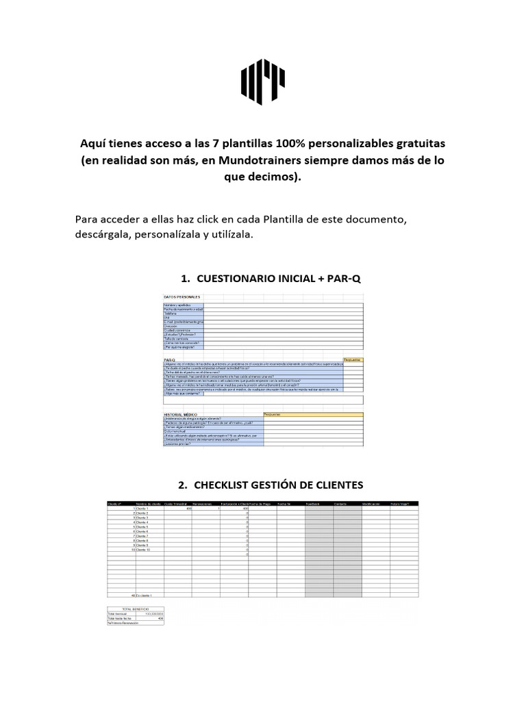 7 Plantillas Descargables | PDF