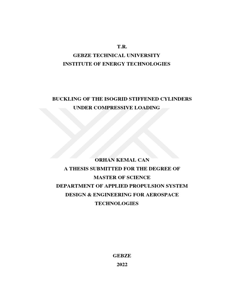 Aerospace Cylinder Buckling Study | PDF | Buckling | Physical Sciences