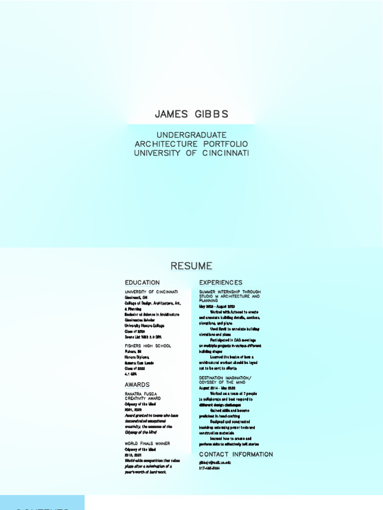 James Gibbs Architecture Portfolio | PDF