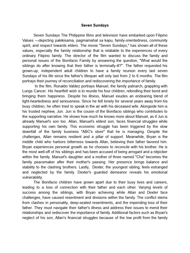 Film Analysis | PDF | Wellness