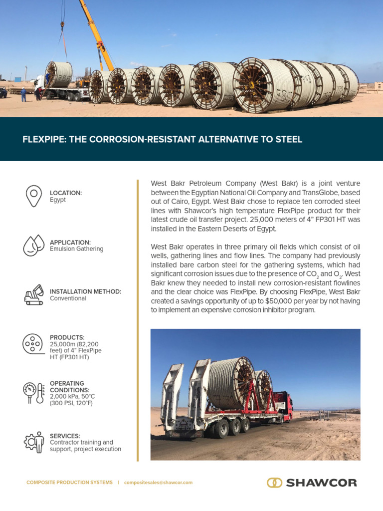Flexpipe The Corrosion-Resistant Alternative To Steel | PDF | Corrosion | Petroleum