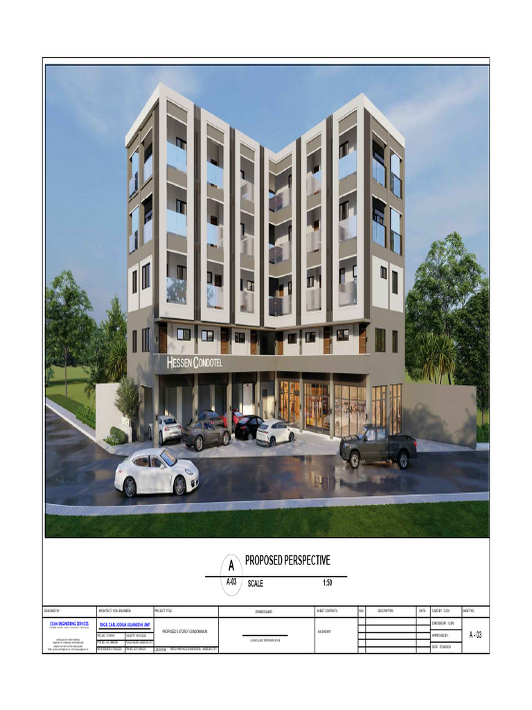 Proposed 4 Storey Proposed Perspective | PDF
