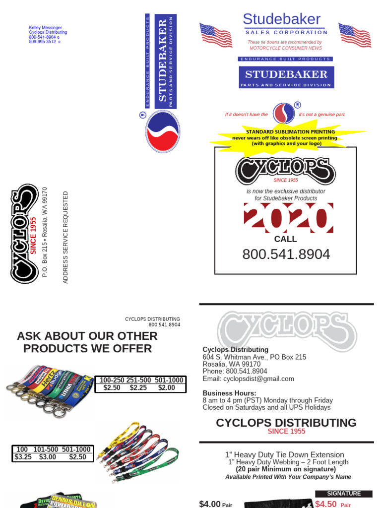 2020 Cyclops Studebaker Product Catalog | PDF