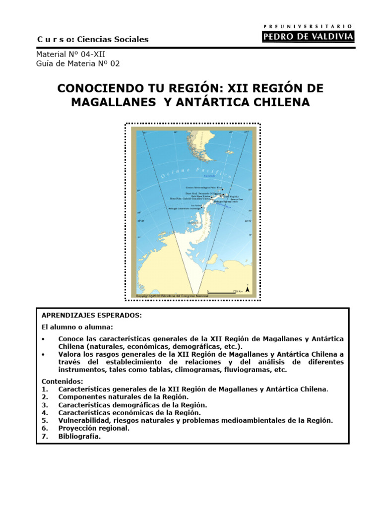 Características de la XII Región de Magallanes | PDF | Chile | Ciencias ...
