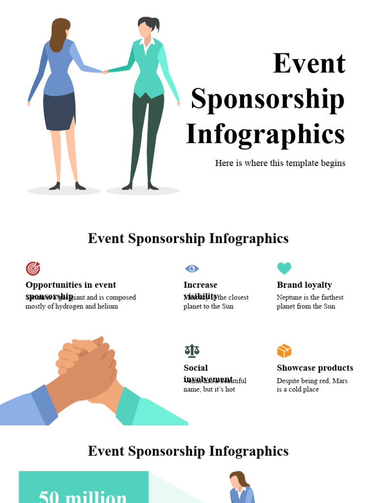 Event Sponsorship Infographics by Slidesgo | PDF