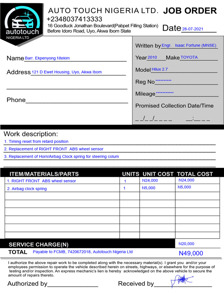 Toyota Hilux INVOICE 280721 | PDF | Motor Vehicle | Automotive Industry