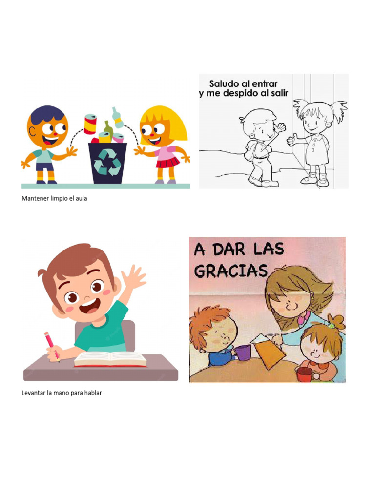 Normas Para Un Aula Limpia Y Ordenada Pdf Relaciones Personales