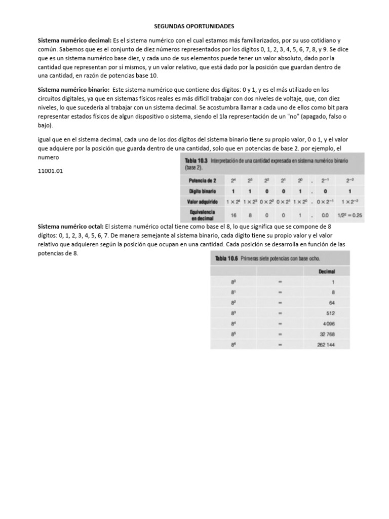 Sistemas de Numeracion | PDF Sistemas de Numeracion | PDF