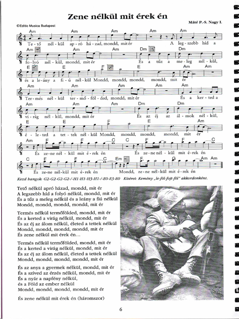 Zene Nélkül Mit Érek Én - 20211008 - 0001 | PDF