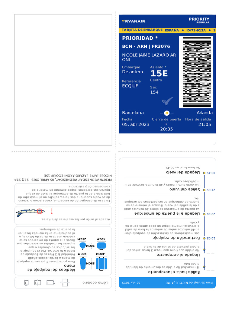 Boarding Pass | PDF