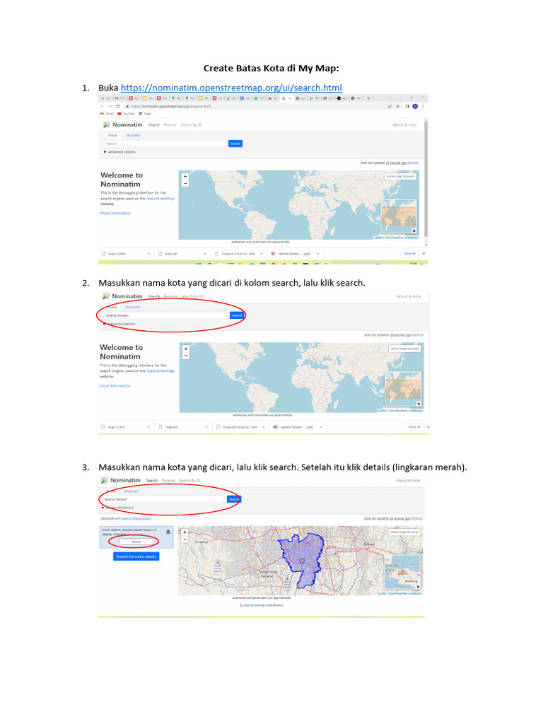 Batas Kota di Google My Maps | PDF