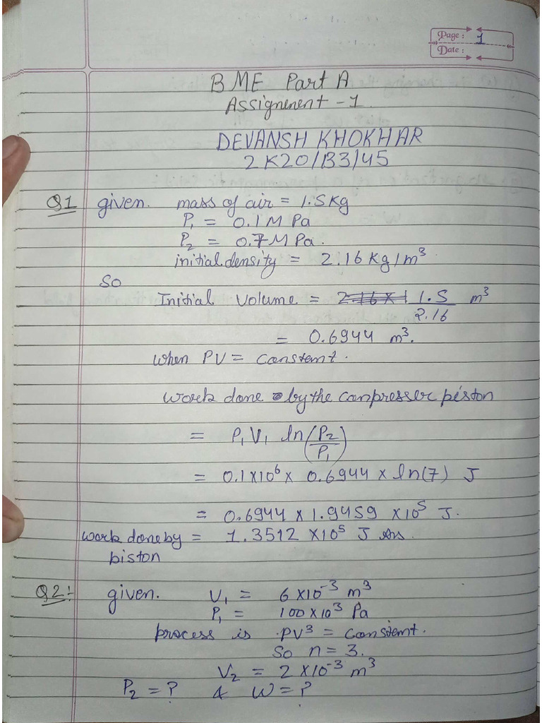 BME Part A Assignment No 1 by 2K20 - B3 - 45 | PDF
