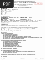 Generic Autopsy Report Template | PDF | Lung | Stomach