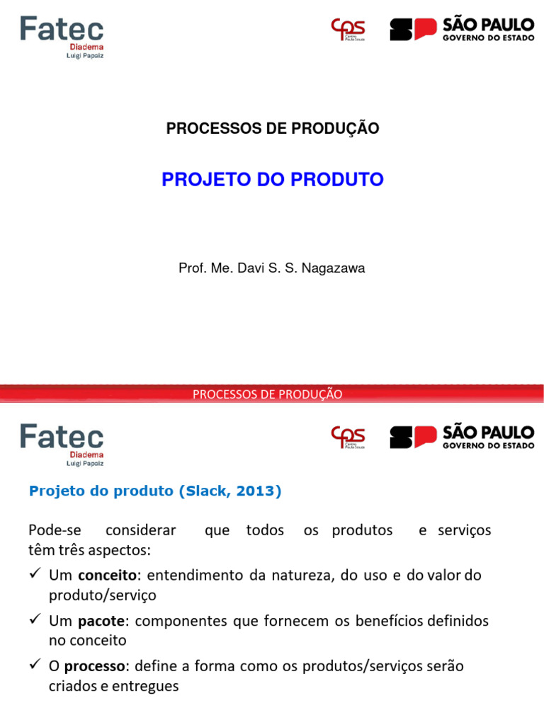 PP - 02-Projeto Do Produto | PDF