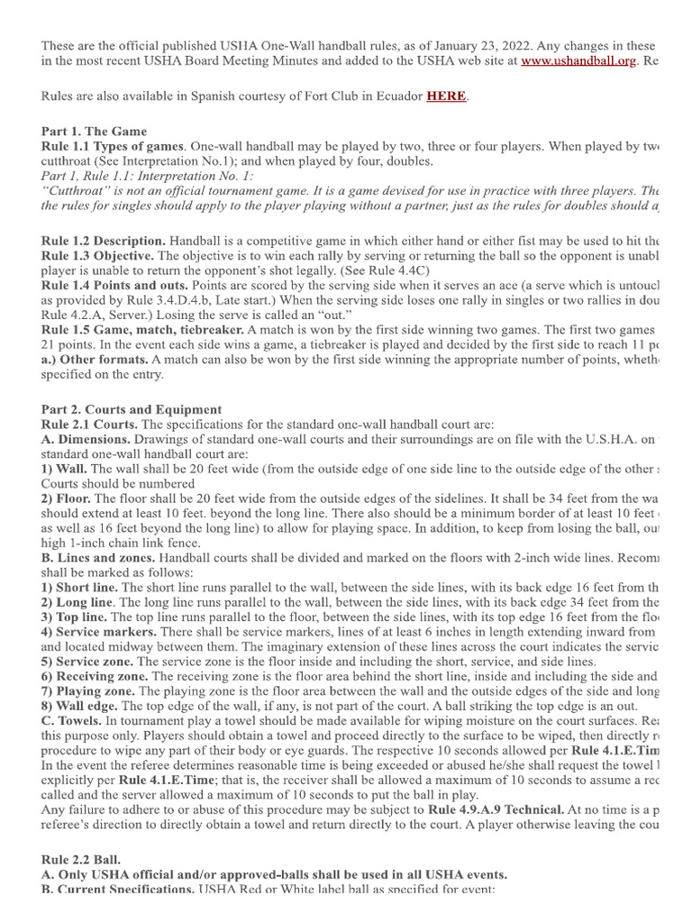 One Wall Rulebook | PDF