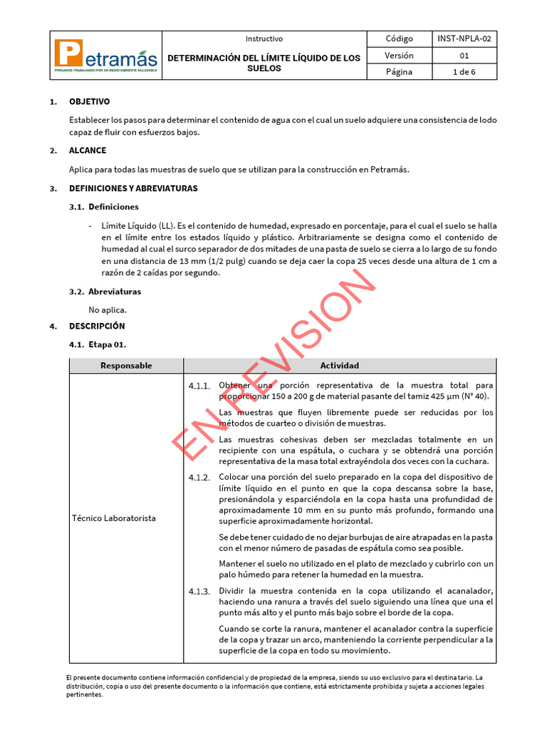Inst-Npla-02 V01 Determinación Del Límite Líquido de Los Suelos - en ...