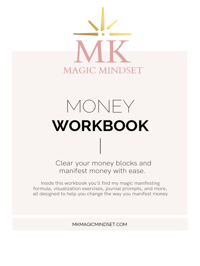 Money Mindset Workbook for Manifestation | PDF