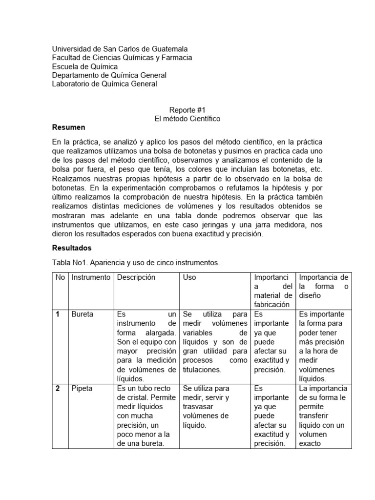Reporte Practica 1 | PDF