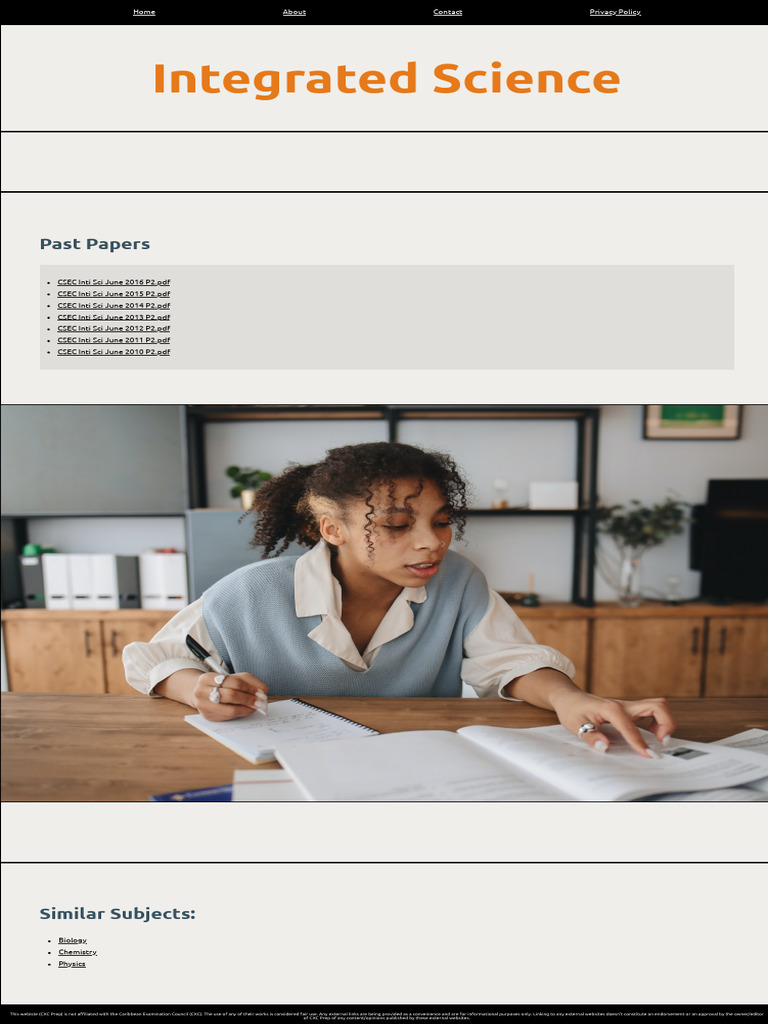 CSEC Integrated Science Past Papers | PDF
