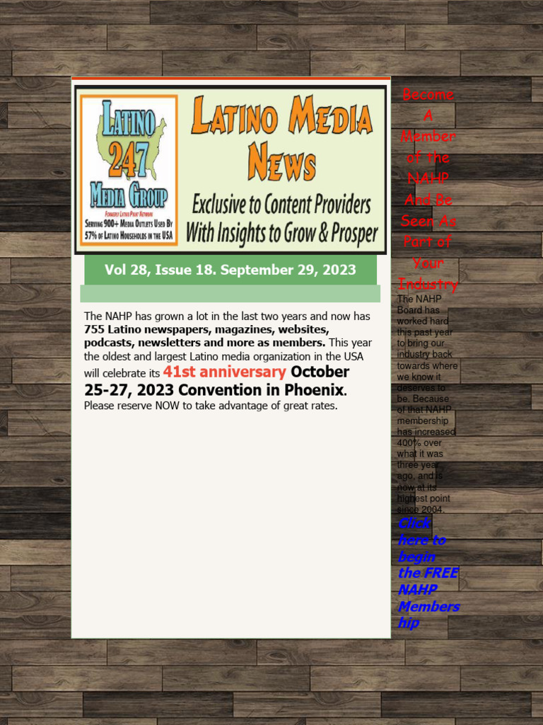 Don't Miss The NAHP Convention Now Reserve Your Room Now | PDF | Mexico